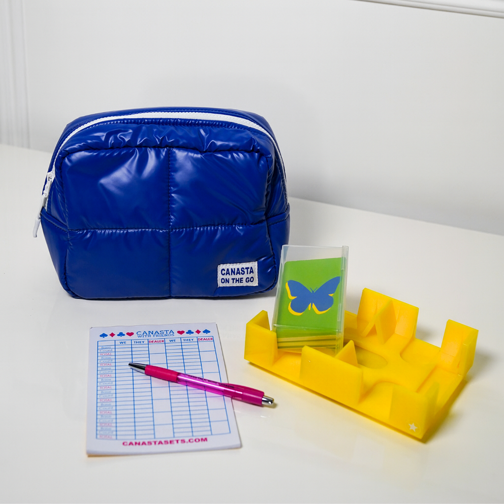 Travel Canasta Set ON THE GO in Blue – CANASTA SETS.COM