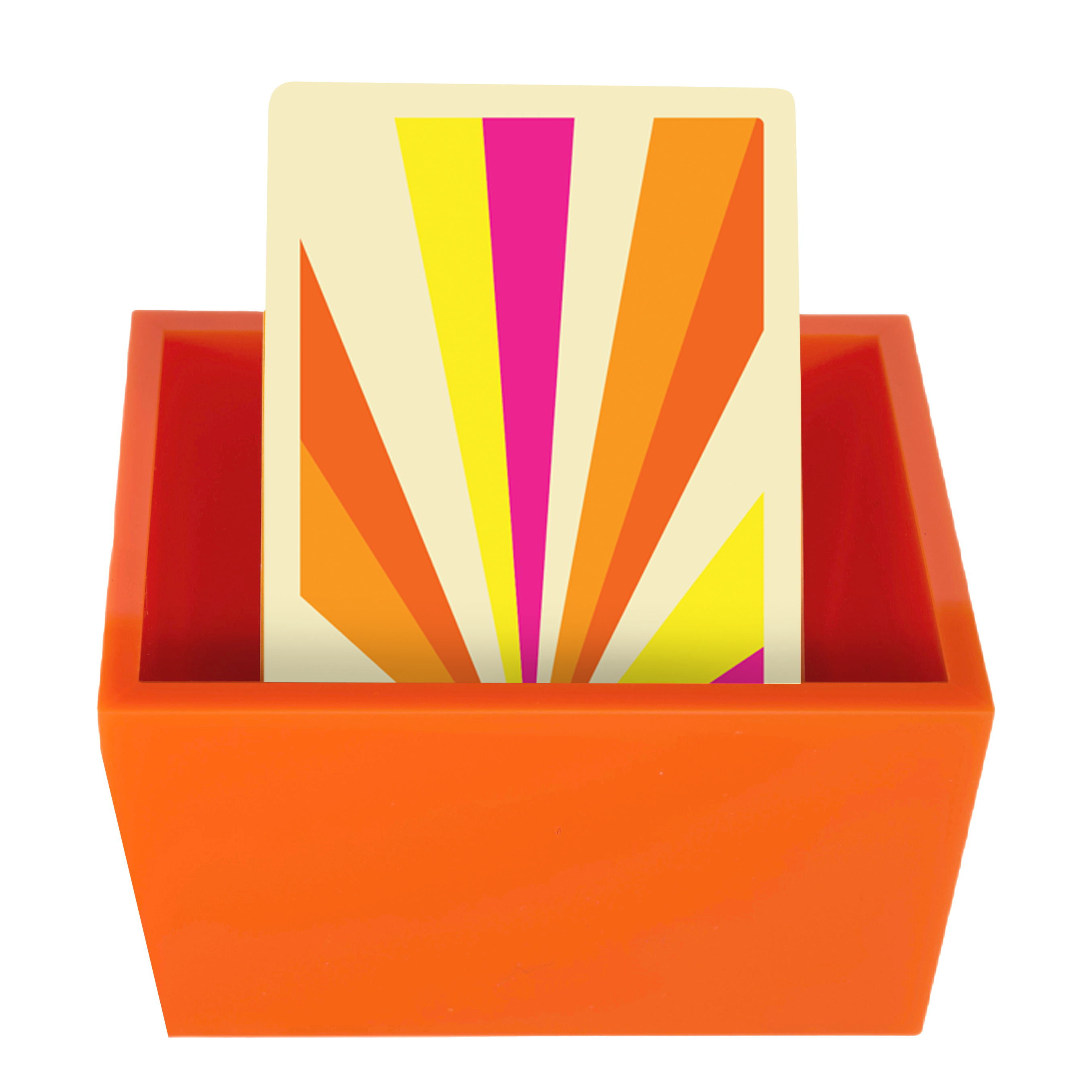 Deck Card Holder ORANGE – CANASTA SETS.COM